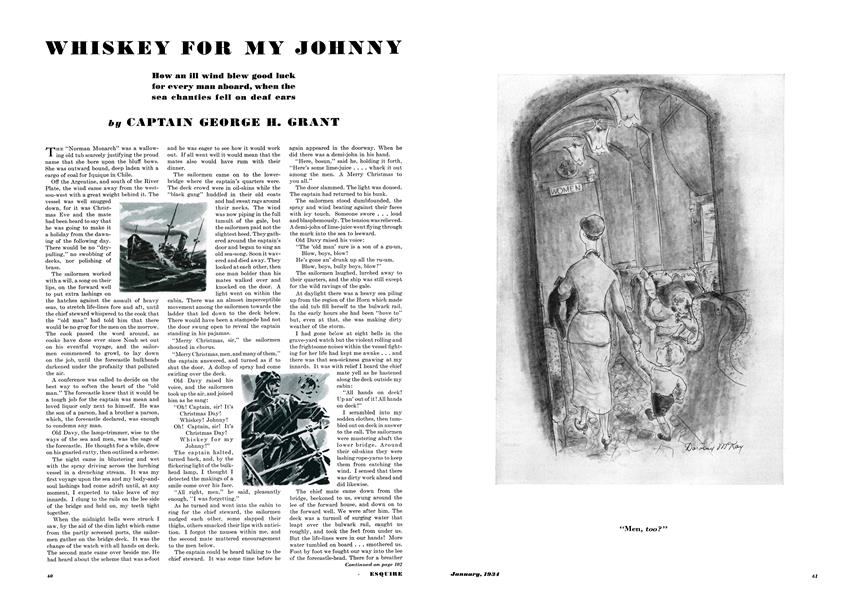 WHISKEY FOR MY JOHNNY | Esquire | JANUARY 1934