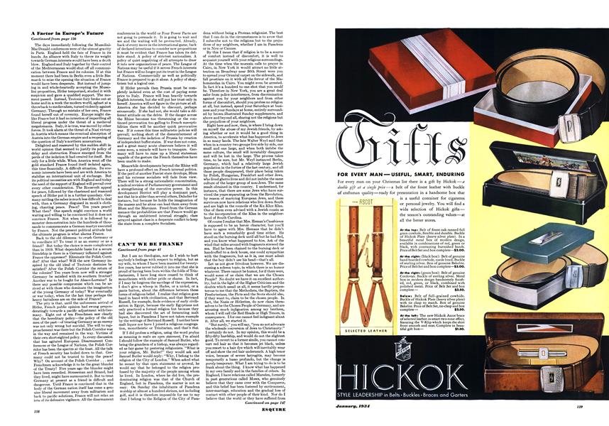 HICKOK | Esquire | JANUARY 1934