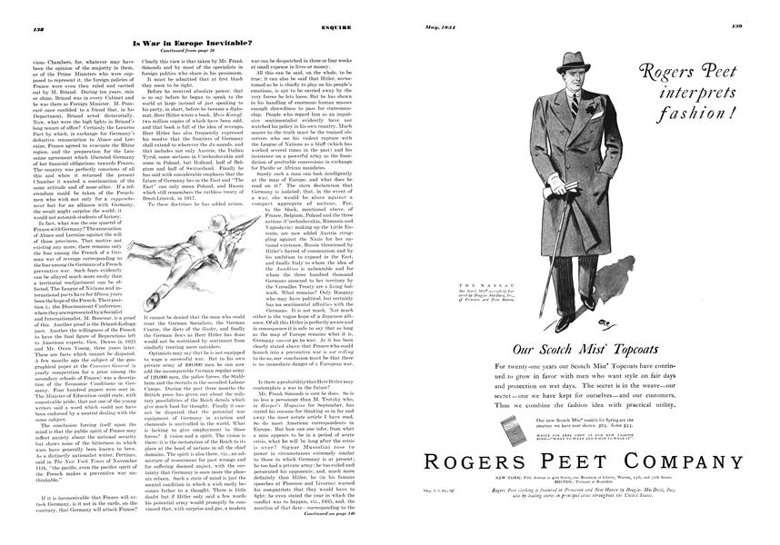 Rogers Peet Company | Esquire | MAY 1934