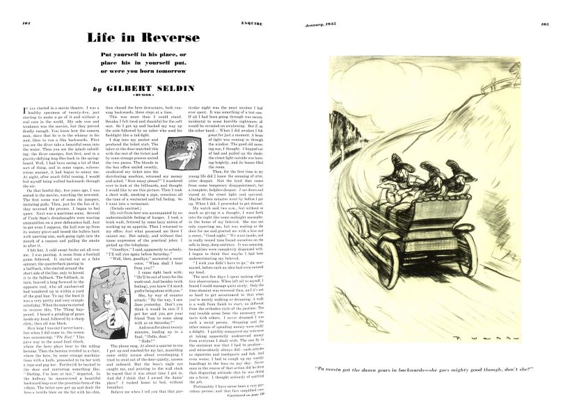 Life in Reverse | Esquire | JANUARY 1935