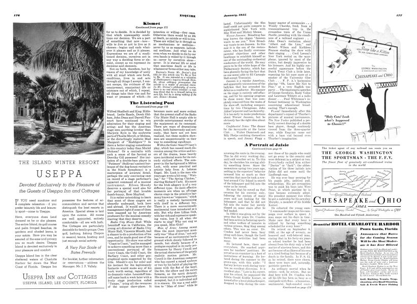 Useppa Inn and Cottages | Esquire | JANUARY 1935