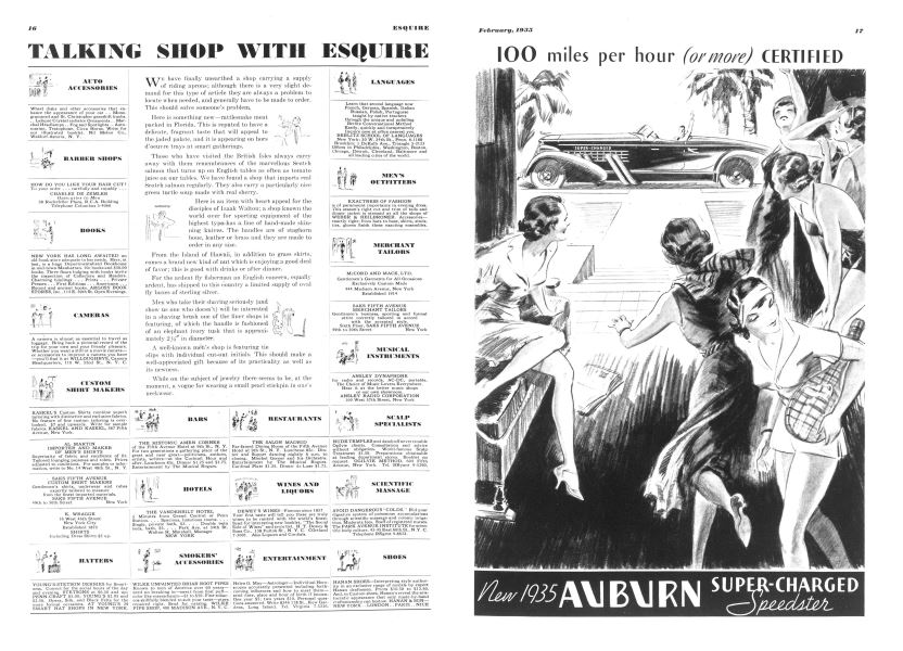 Advertisement | Esquire | February, 1935