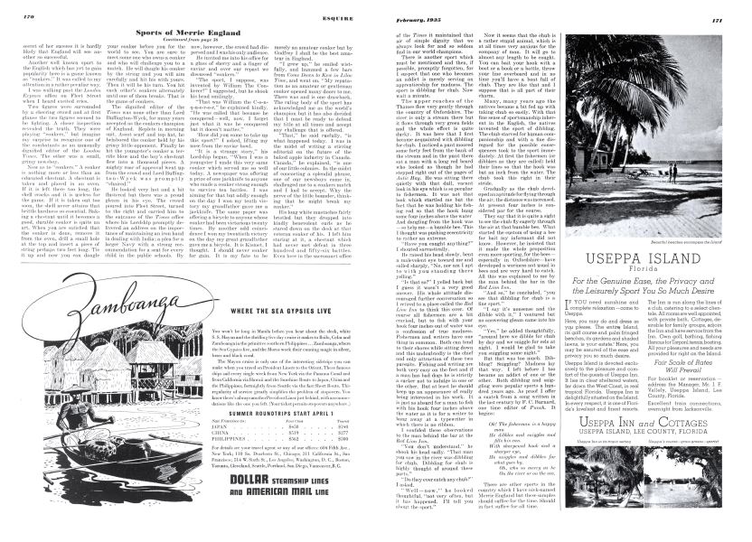 Advertisement | Esquire | February, 1935