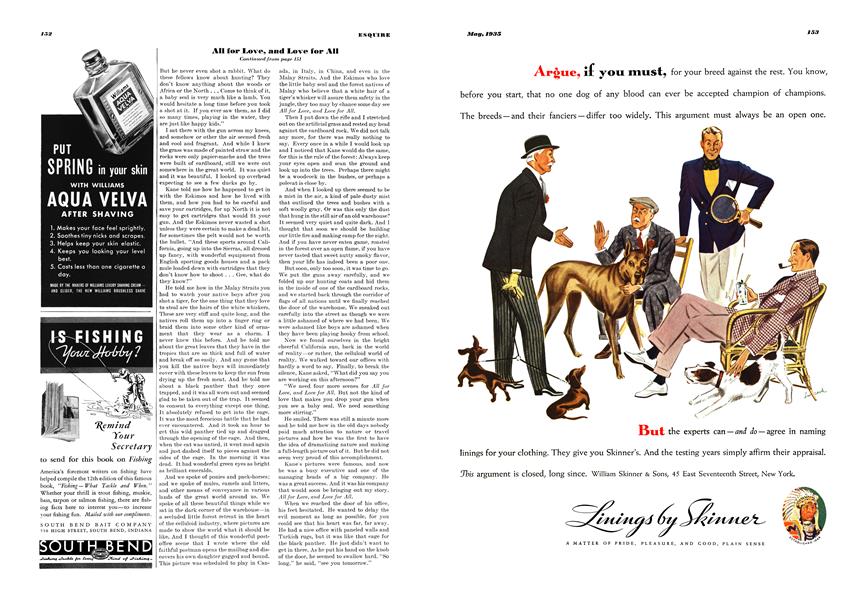 Advertisement: Aqua Velva | Esquire | MAY 1935