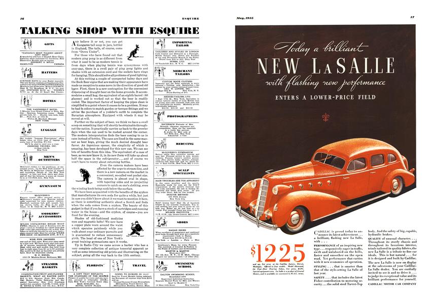 Advertisements | Esquire | MAY 1935