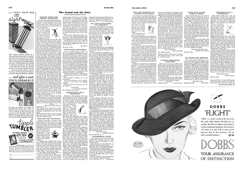 DOBBS | Esquire | November, 1935