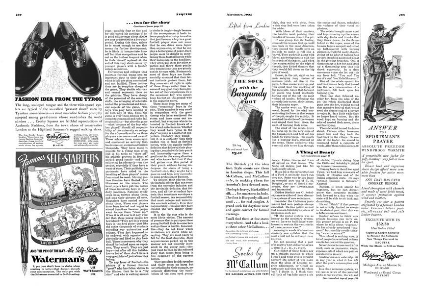 Advertisement: HAMLEY KIT | Esquire | November, 1935