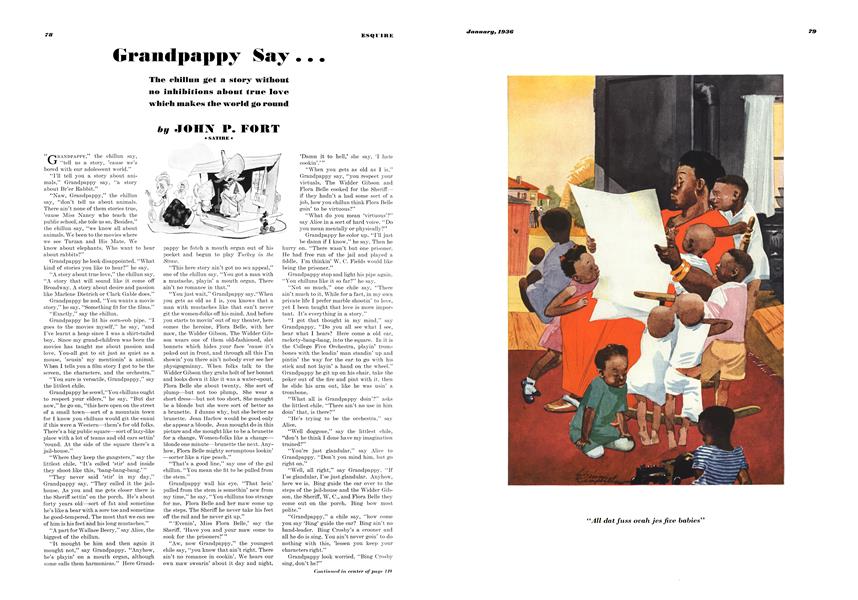 Grandpappy Say ... | Esquire | JANUARY 1936