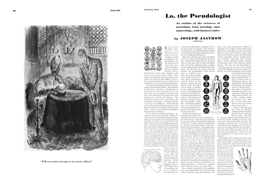 Lo, the Pseudologist | Esquire | JANUARY 1936
