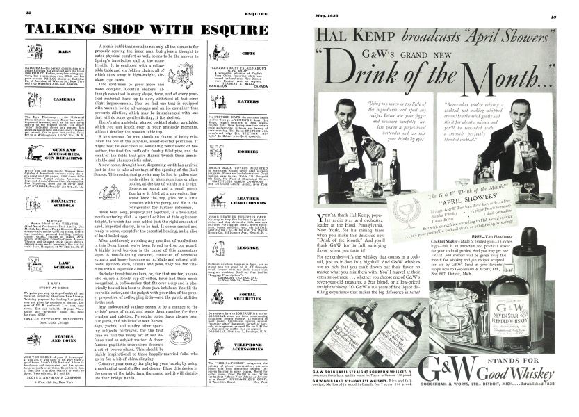 Advertisements | Esquire | MAY 1936