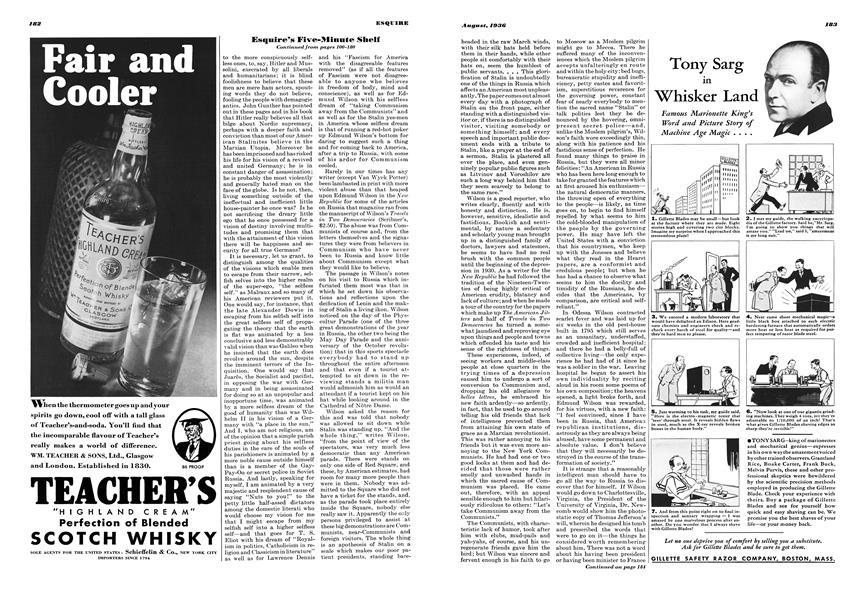 Schieffelin & Co.: TEACHER’S "HIGHLAND CREAM" | Esquire | AUGUST 1936