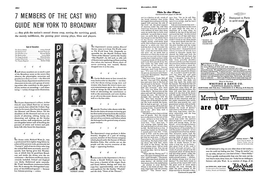 John Ward | Esquire | DECEMBER 1936