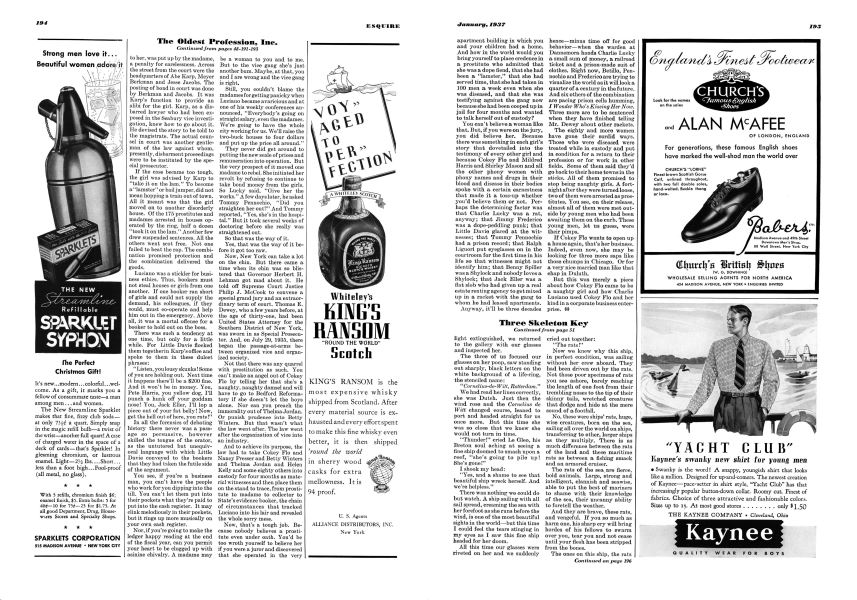 Alliance Distributors, Inc.: King's Ransom | Esquire | JANUARY 1937