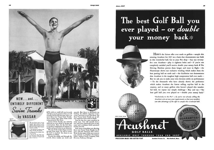 Acushnet Process Co. | Esquire | JUNE 1937