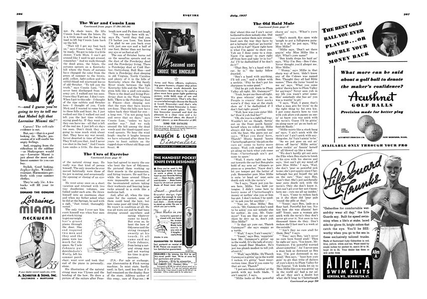 Advertisement: Allen•a Swim Suits | Esquire | JULY 1937