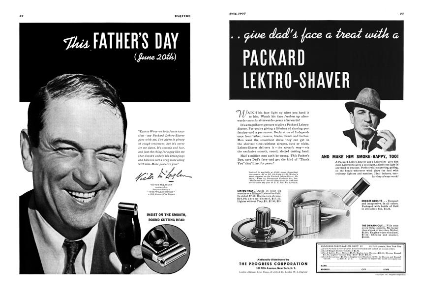 Advertisements | Esquire | JULY 1937