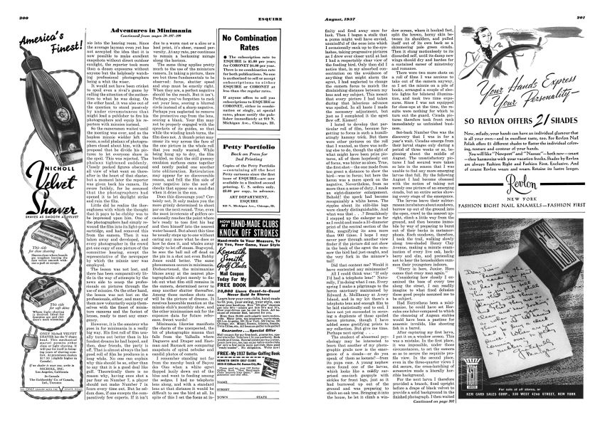 KENNETH SMITH GOLF CLUBS | Esquire | AuGUST 1937