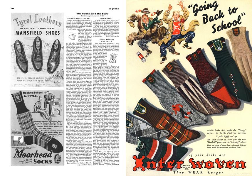 Interwoven Stocking Company | Esquire | SEPTEMBER 1938