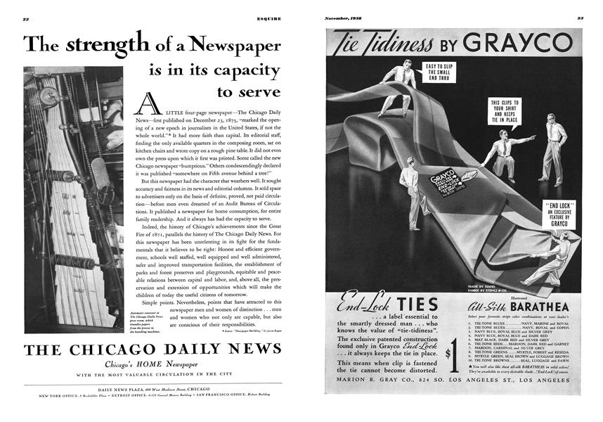 The Chicago Daily News | Esquire | NOVEMBER 1938