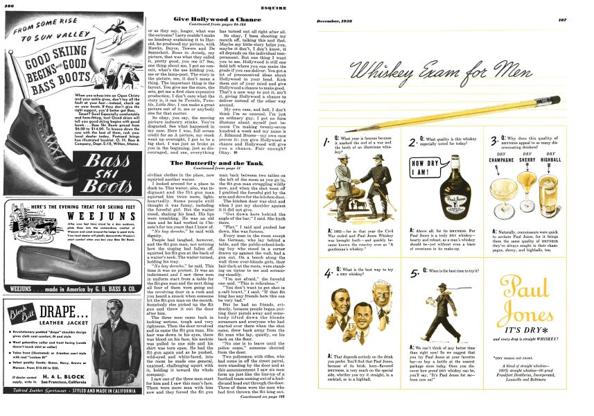 Advertisement: H. & L. Block | Esquire | DECEMBER 1938