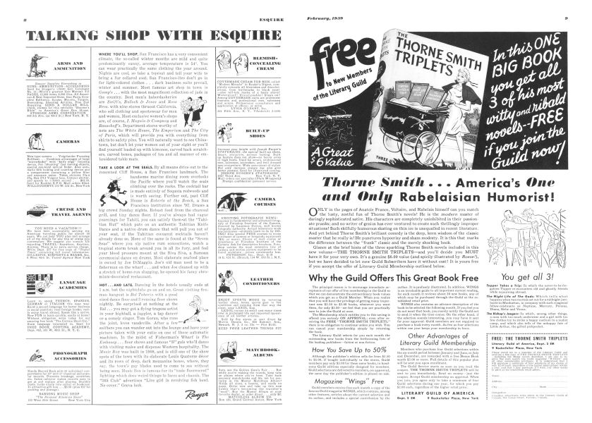 The Thorne Smith Triplets | Esquire | FEBRUARY 1939