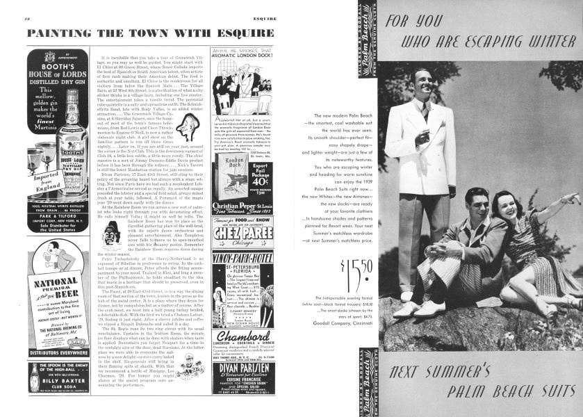 Painting the Town with Esquire | Esquire | FEBRUARY 1939