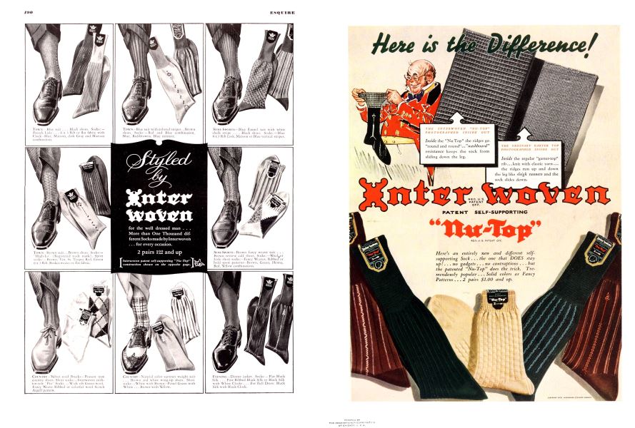 Interwoven Stocking Company | Esquire | APRIL 1939