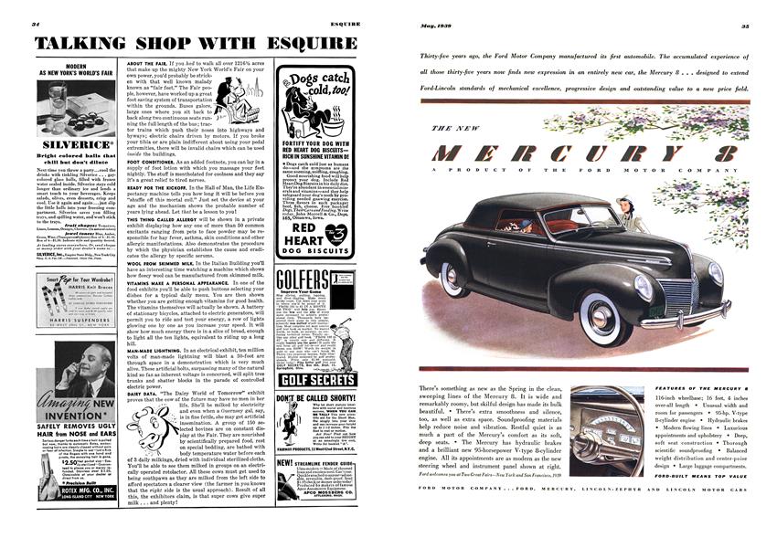 Ford Motor Company: Mercury 8 | Esquire | MAY 1939