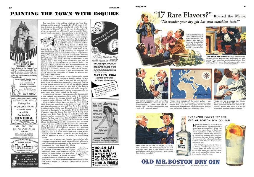 Ben Burk, Inc.: Old Mr.boston Dry Gin | Esquire | JULY 1939