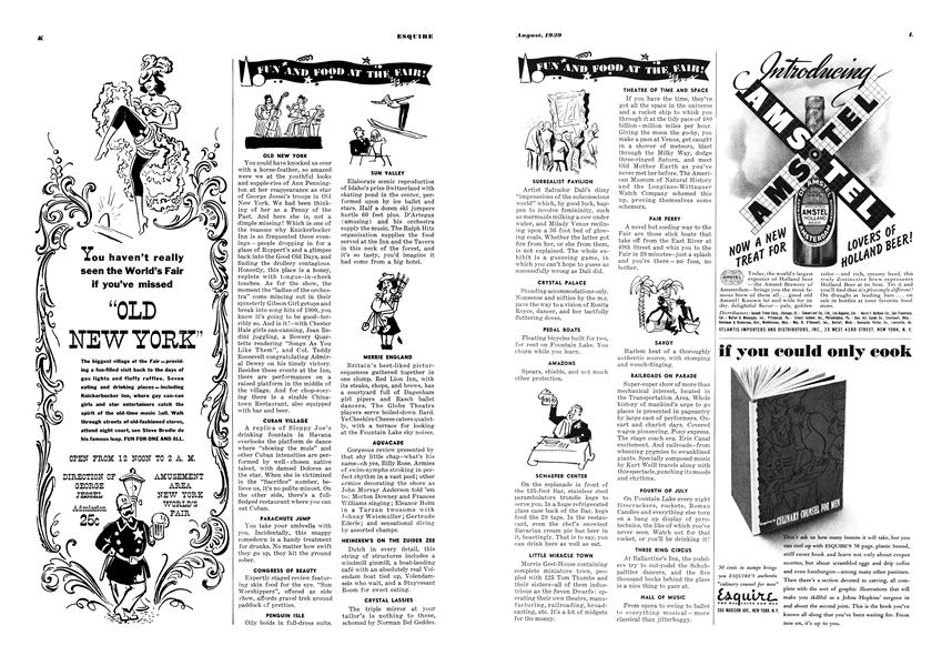 Advertisement: Esquire | Esquire | AUGUST 1939