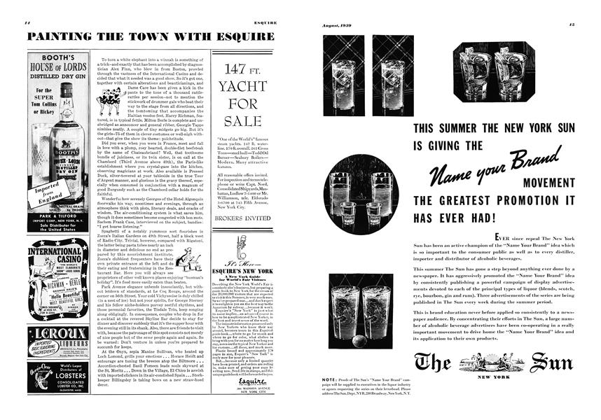 Advertisements | Esquire | AUGUST 1939