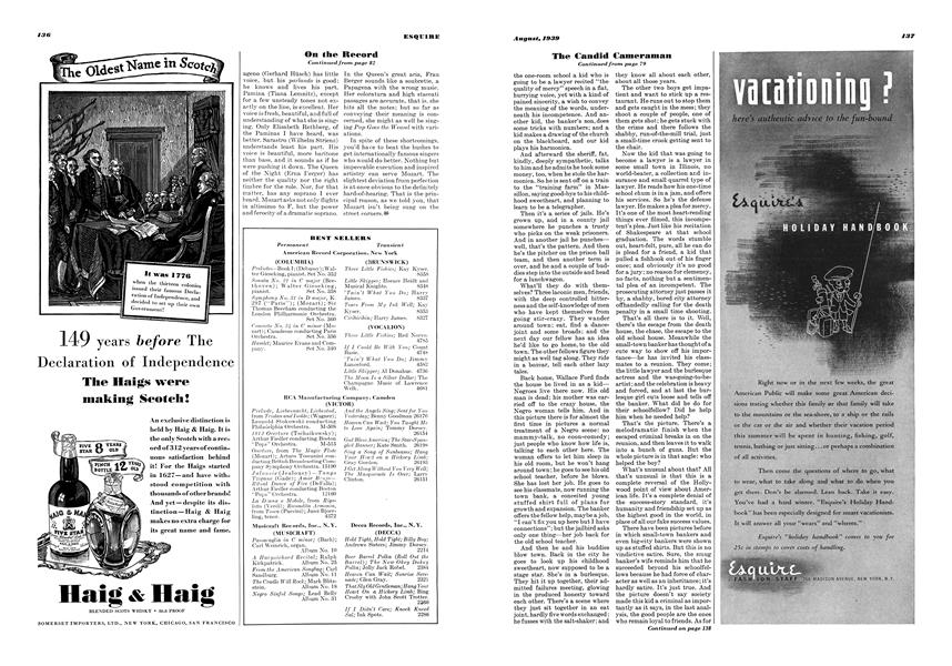 Advertisement: Esquire | Esquire | AUGUST 1939