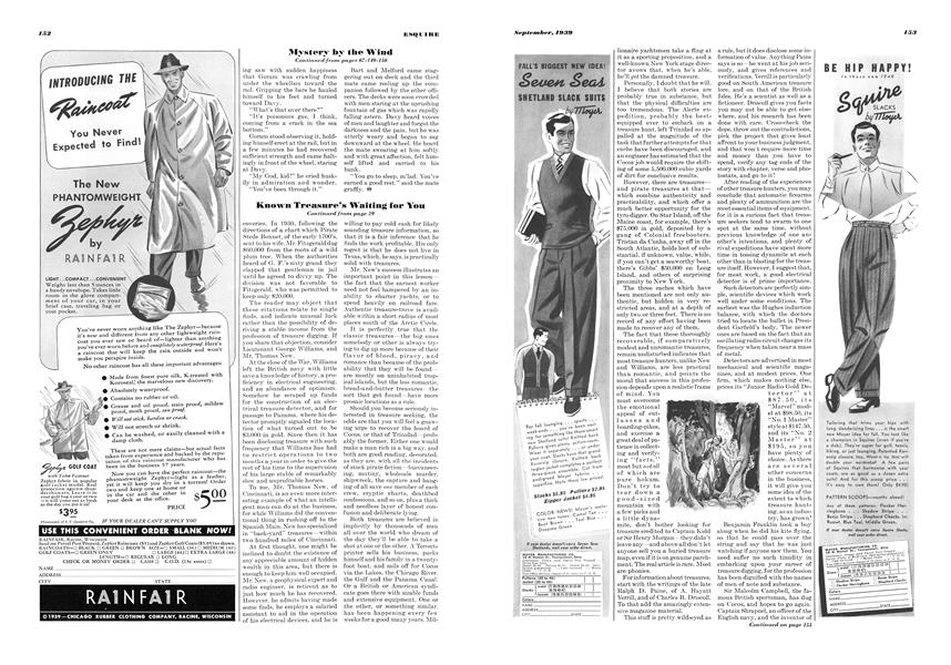 Chicago Rubber Clothing Company: Ra1nfa1r | Esquire | SEPTEMBER 1939
