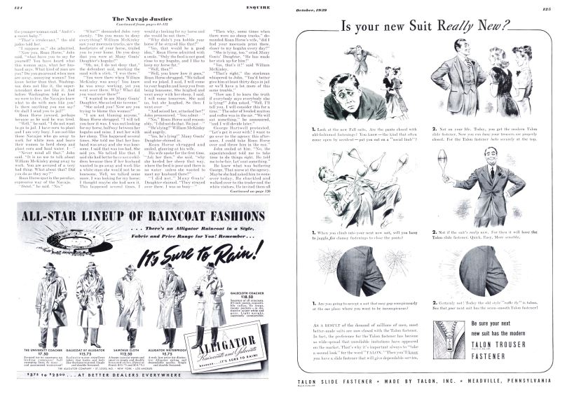 The Alligator Company | Esquire | OCTOBER 1939