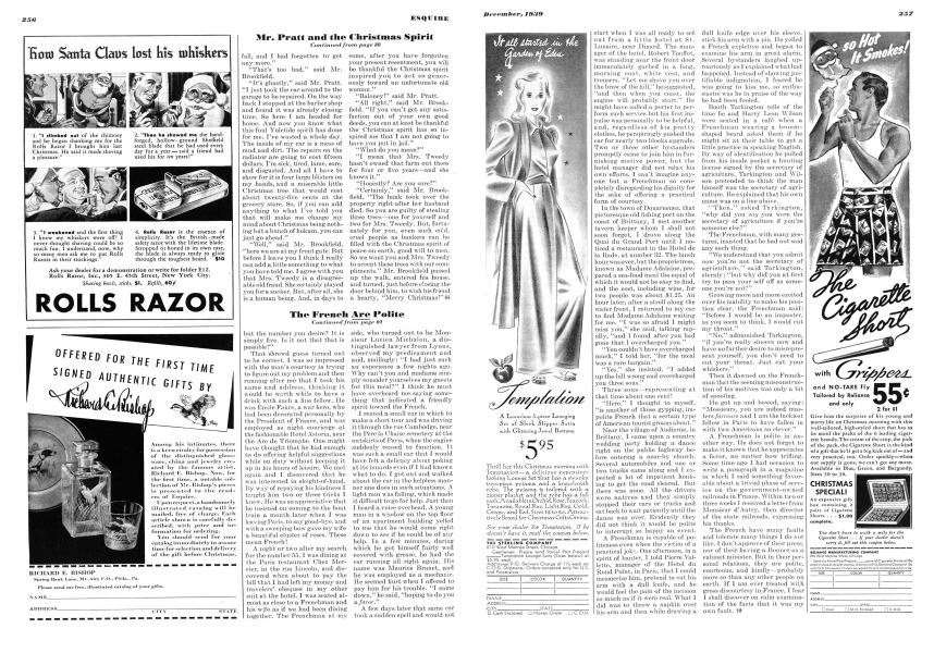 Rolls Razor, Inc. | Esquire | DECEMBER, 1939