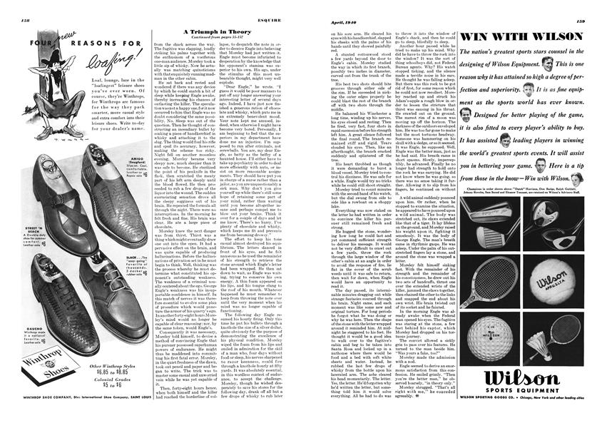 Wilson Sporting Goods Co. | Esquire | APRIL 1940