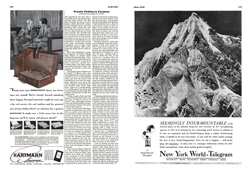 THE HARTMANN TRUNK COMPANY: HARTMANN Luggage | Esquire | JUNE 1940