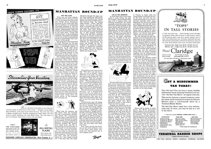 Luscombe Airplane | Esquire | JULY, 1940