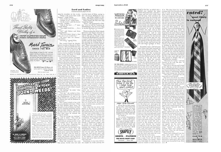 M. BORN & COMPANY | Esquire | SEPTEMBER, 1940