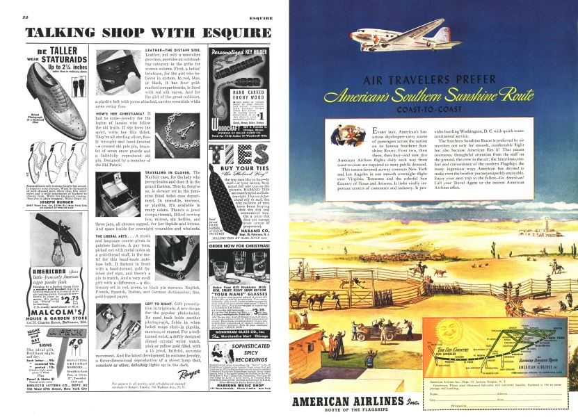 Advertisements | Esquire | DECEMBER, 1940