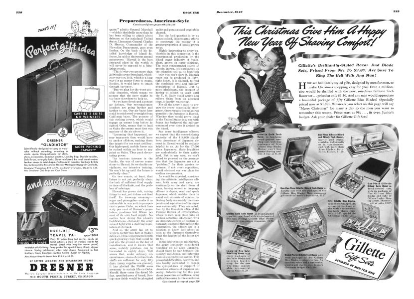 Dresner | Esquire | DECEMBER, 1940