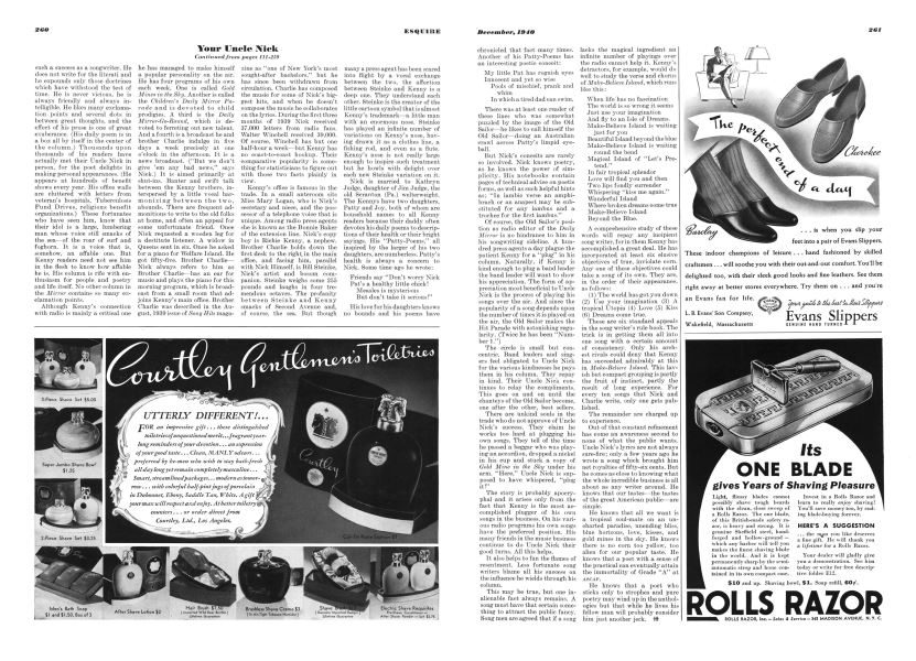 Rolls Razor, Inc. | Esquire | DECEMBER, 1940
