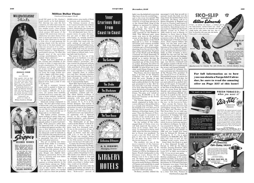 Advertisement | Esquire | DECEMBER, 1940