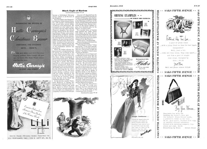 Hale's | Esquire | DECEMBER, 1940