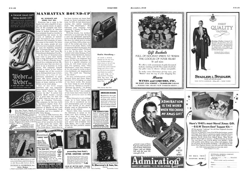 Stadler & Stadler | Esquire | DECEMBER, 1940