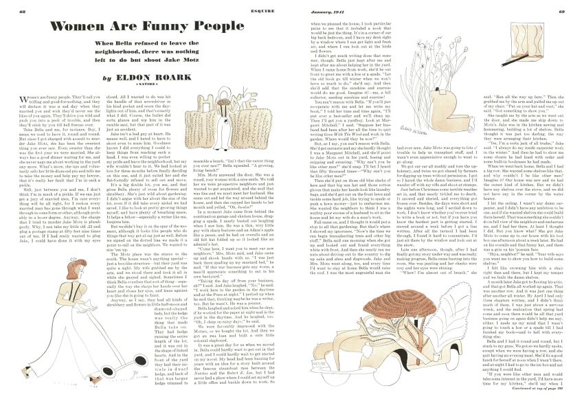 Women Are Funny People | Esquire | JANUARY, 1941