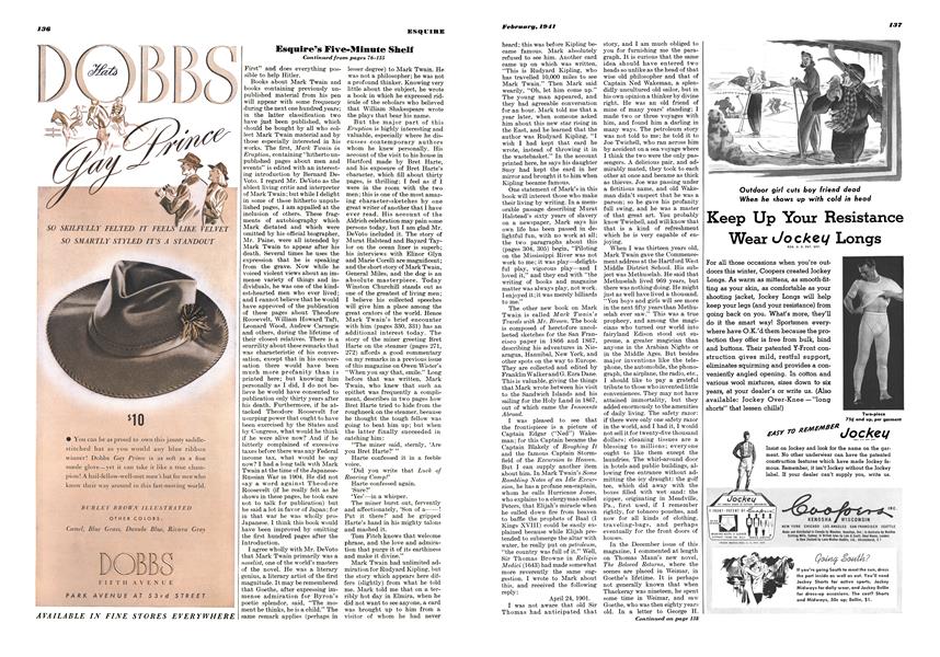 DOBBS | Esquire | FEBRUARY, 1941