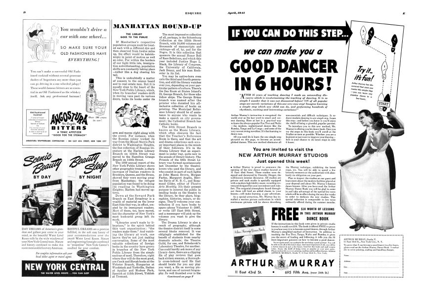 ARTHUR MURRAY STUDIO | Esquire | APRIL 1941