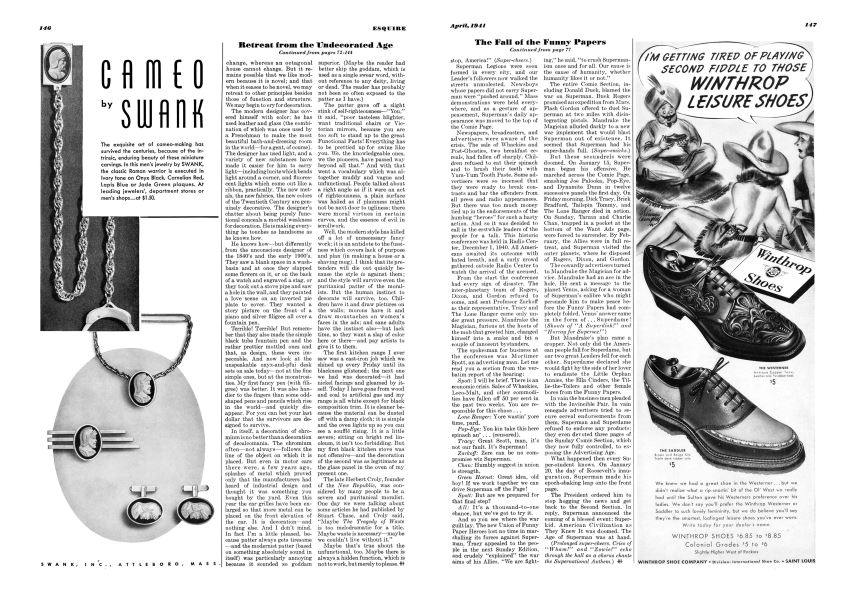 SWANK, INC. | Esquire | APRIL 1941