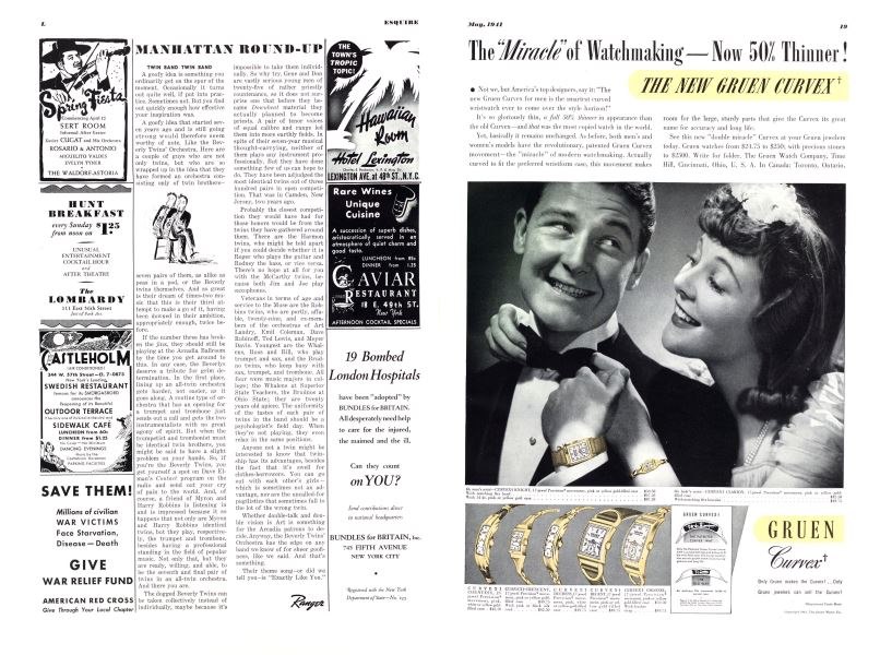Advertisements | Esquire | MAY, 1941